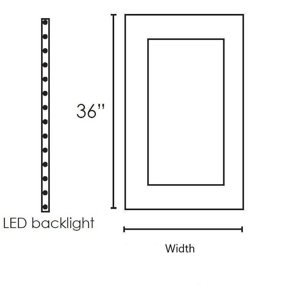 Framed Mirror With Led Backlighting